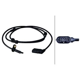 Hella Sensor, Raddrehzahl 6pu358216191 Vorderachse f&uuml;r Mercedes