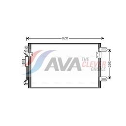 AVA QUALITY COOLING Kondensator, Klimaanlage cra5098 f&uuml;r PLYMOUTH