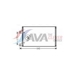 AVA QUALITY COOLING Kondensator, Klimaanlage rta5444 f&uuml;r RENAULT