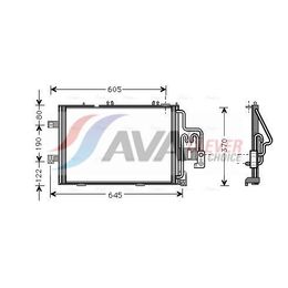 AVA CLEVER CHOICE Kondensator, Klimaanlage ola5307 f&uuml;r Vaughall