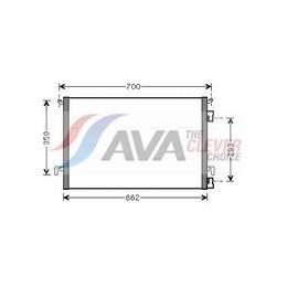 AVA QUALITY COOLING Kondensator, Klimaanlage ola5397 f&uuml;r Opel Fiat CADILLAC