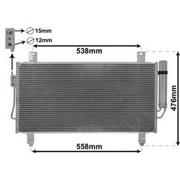 Van Wezel Kondensator, Klimaanlage 32005252 f&uuml;r MITSUBISHI