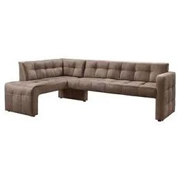 Essbank exxpo - SOFA FASHION "Barista, bequem und elegant, hohe Bodenfreiheit", cognac, B:245cm H:83cm T:159cm, Sitzb&auml;nke, Essbank, Eckbank Barista bequem und elegant, hochwertige Detailverarbeitung