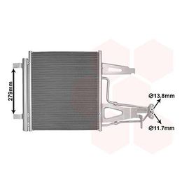 Van Wezel Kondensator, Klimaanlage 58015708 f&uuml;r VW