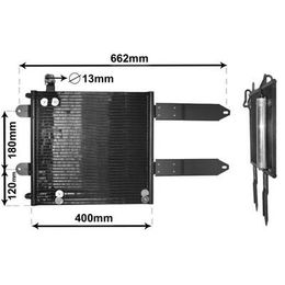 Van Wezel Kondensator, Klimaanlage 58015178 f&uuml;r VW