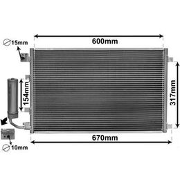 Van Wezel Kondensator, Klimaanlage 13015281 f&uuml;r NISSAN
