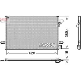 DENSO Kondensator, Klimaanlage dcn02037 f&uuml;r VAG