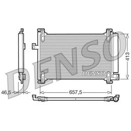 DENSO Kondensator, Klimaanlage dcn09083 f&uuml;r Fiat