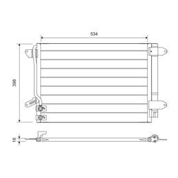 Valeo Kondensator, Klimaanlage 822751 f&uuml;r AUDI VW