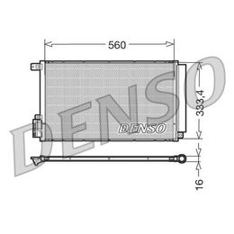 DENSO Kondensator, Klimaanlage dcn13109 f&uuml;r LANCIA ALFA ROMEO Fiat Opel