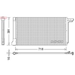 DENSO Kondensator, Klimaanlage dcn10028 f&uuml;r Ford