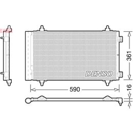 DENSO Kondensator, Klimaanlage dcn21018 f&uuml;r Citro&euml;n/Peugeot LANCIA Peugeot