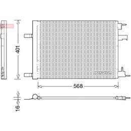 DENSO Kondensator, Klimaanlage dcn20008 f&uuml;r Opel Vaughall CHEVROLET
