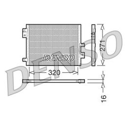 DENSO Kondensator, Klimaanlage dcn28002 f&uuml;r Porsche