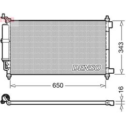 DENSO Kondensator, Klimaanlage dcn46020 f&uuml;r NISSAN