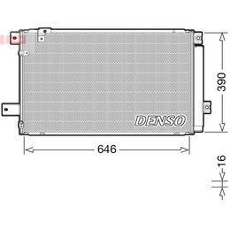 DENSO Kondensator, Klimaanlage dcn50049 f&uuml;r TOYOTA