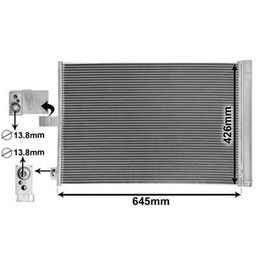 Van Wezel Kondensator, Klimaanlage 30015702 f&uuml;r Mercedes