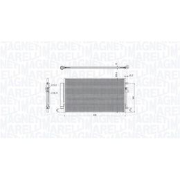 MAGNETI MARELLI Kondensator, Klimaanlage 350203104500 f&uuml;r ALFAROME/Fiat/LANCI