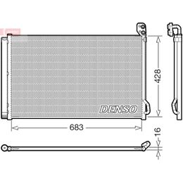 DENSO Kondensator, Klimaanlage dcn99083 f&uuml;r Tesla