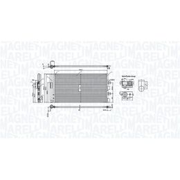 MAGNETI MARELLI Kondensator, Klimaanlage 350203106300 f&uuml;r ALFAROME/Fiat/LANCI