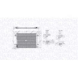 MAGNETI MARELLI Kondensator, Klimaanlage 350203105900 f&uuml;r VAG