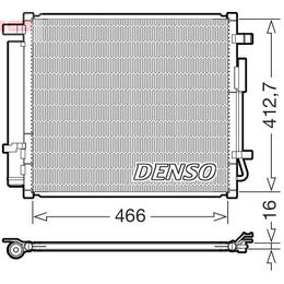 DENSO Kondensator, Klimaanlage dcn41033 f&uuml;r HYUNDAI