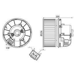 Mahle Innenraumgebl&auml;se ab245000s f&uuml;r FORD