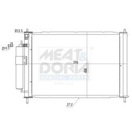 MEAT & DORIA MEAT & DORIA Kondensator, Klimaanlage 991163 f&uuml;r NISSAN