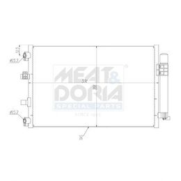 MEAT & DORIA MEAT & DORIA Kondensator, Klimaanlage 991178 f&uuml;r Ford