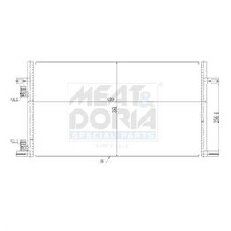 MEAT & DORIA MEAT & DORIA Kondensator, Klimaanlage 991244 f&uuml;r RENAULT