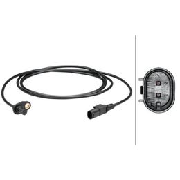 Hella Sensor, Raddrehzahl 6pu012679421 Hinterachse f&uuml;r Ford Mercedes
