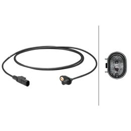 Hella Sensor, Raddrehzahl 6pu012679581 Hinterachse f&uuml;r Mercedes