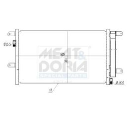MEAT & DORIA MEAT & DORIA Kondensator, Klimaanlage 991176 f&uuml;r Iveco