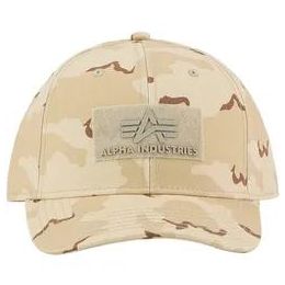 Trucker Cap Alpha Industries "Velcro Cap Camo", Herren, Gr. onesize, desert camo 91 small, Baumwolle, Caps