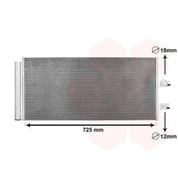 Van Wezel Kondensator, Klimaanlage 59015707 f&uuml;r POLESTAR