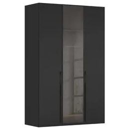 Dreht&uuml;renschrank Rauch "Schrank Garderobe SKAT SHINE Breiten 151/201/251/301cm, H&ouml;he 223/235cm", schwarz, B:151cm H:223cm T:63cm, Glas, Holzwerkstoff, Schr&auml;nke, Dreht&uuml;renschrank, edle Schrankfront mittig hochwertige Glasrahment&uuml;ren MADE IN GERMANY