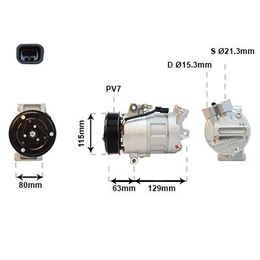 Van Wezel Kompressor, Klimaanlage 4300k384 f&uuml;r NISSAN RENAULT