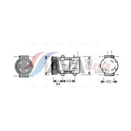 AVA QUALITY COOLING Kompressor, Klimaanlage fdak167 f&uuml;r MAZDA Ford