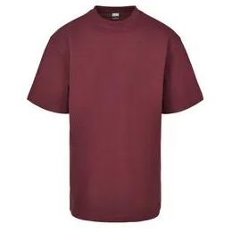T-Shirt Urban Classics "Urban Classics Herren Tall Tee", Damen, Gr. 5XL, rotwine, 100% Baumwolle, unifarben, oversize, Rundhals, Shirts T-Shirt