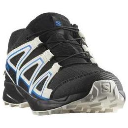 Wanderschuh Salomon "SPEEDCROSS WATERPROOF", Kinder, Gr. 31, schwarz, vanilla ice, french blau, Synthetik, Textil, Schuhe Wanderschuh, wasserdicht