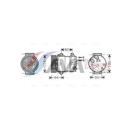AVA QUALITY COOLING Kompressor, Klimaanlage rtak429 f&uuml;r RENAULT