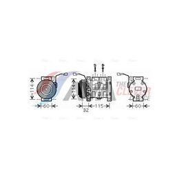 AVA QUALITY COOLING Kompressor, Klimaanlage szak110 f&uuml;r Suzuki