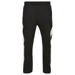 Jogginghose Urban Classics "Urban Classics Herren Striped Track Pants", Herren, Gr. XXL, US-Gr&ouml;&szlig;en, schwarz, 65% Baumwolle, 35% Polyester, gestreift, relaxed fit, Hosen Jogginghose