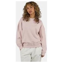 Sweatshirt Pegador "Sela Oversized Sweater", Damen, Gr. XL, washed powder pink wei&szlig;, Sweatware, Obermaterial: 80% Baumwolle, 20% Polyester, unifarben, oversize normal, Rundhals, Rippb&uuml;ndchen, Sweatshirts Sweatshirt, Baumwollmischung, oversize