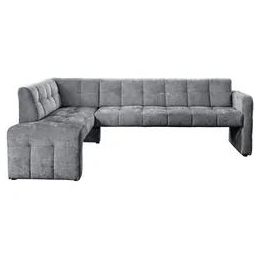 Essbank exxpo - SOFA FASHION "Barista, bequem und elegant, hohe Bodenfreiheit", anthrazit, B:245cm H:83cm T:159cm, Sitzb&auml;nke, Essbank, Eckbank Barista bequem und elegant, hochwertige Detailverarbeitung