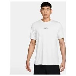 T-Shirt Nike "M NK DF TEE STD PRO", Herren, Gr. L, wei&szlig;, schwarz, Interlock, Obermaterial: 52% Baumwolle, 48% Polyester, unifarben, Basic normal, Rundhals, Shirts T-Shirt, sportliches Shirt