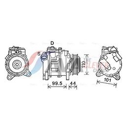 AVA QUALITY COOLING Kompressor, Klimaanlage bwak492 f&uuml;r BMW