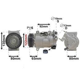 Van Wezel Kompressor, Klimaanlage 4001k704 f&uuml;r Citro&euml;n/Peugeot