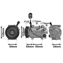 Van Wezel Kompressor, Klimaanlage 8201k710 f&uuml;r HYUNDAI