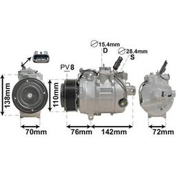 Van Wezel Kompressor, Klimaanlage 0600k419 f&uuml;r BMW
